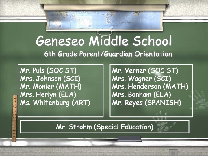GMS 6th Grade Parent/Guardian Orientation | Middle School